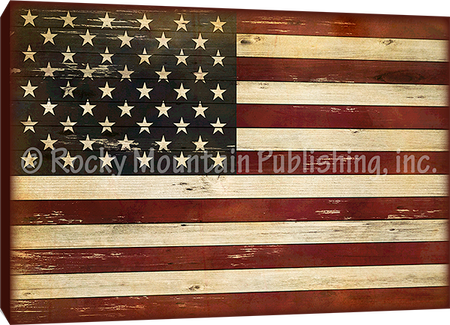 Rustic American Flag Image